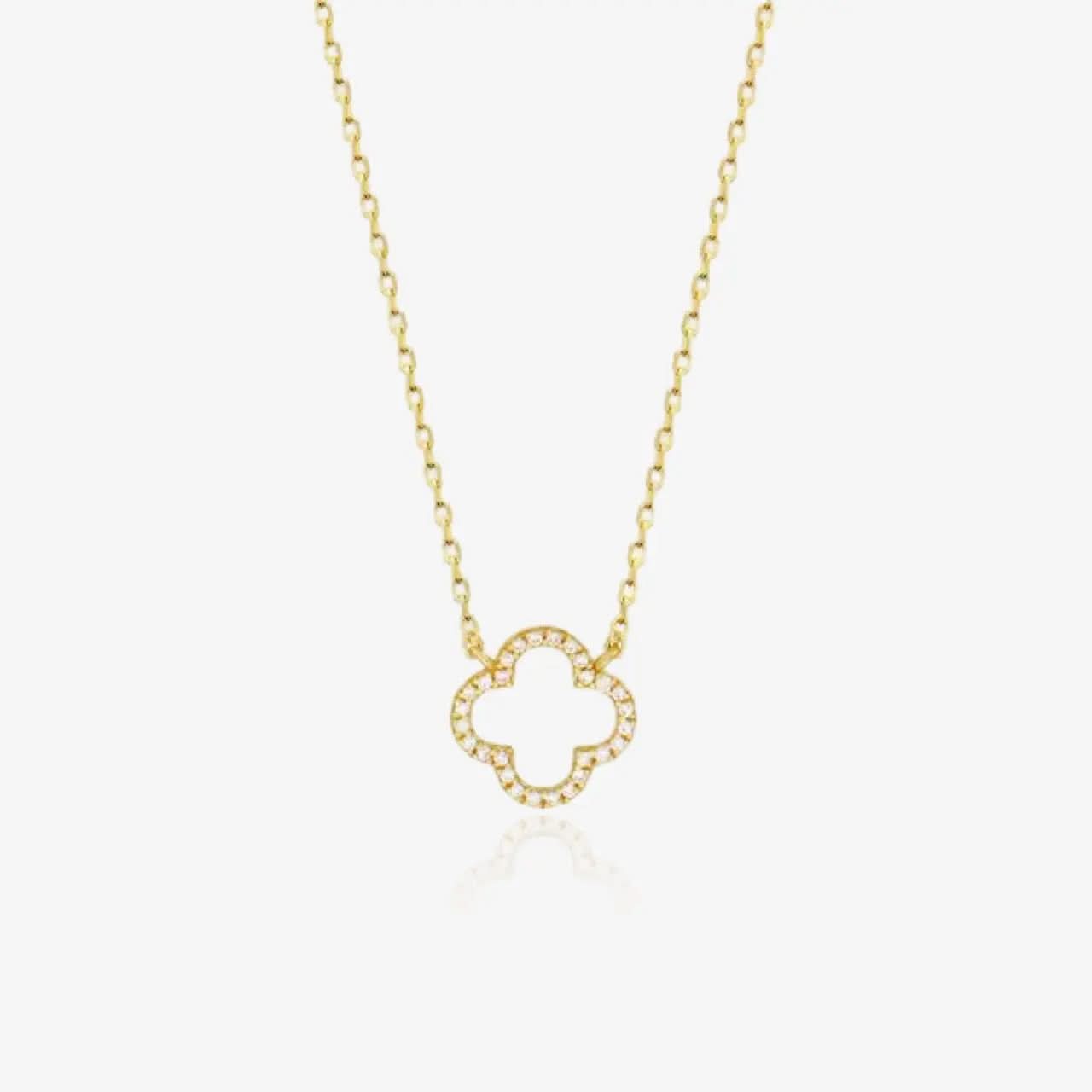 Dainty Clover Necklace – IJ Jewellery